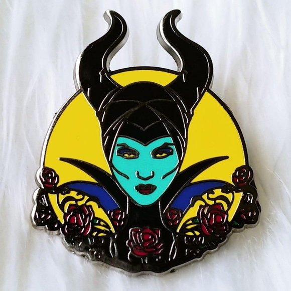 Independent | Jewelry | Maleficent In Rose Garden Enamel Pin | Poshmark